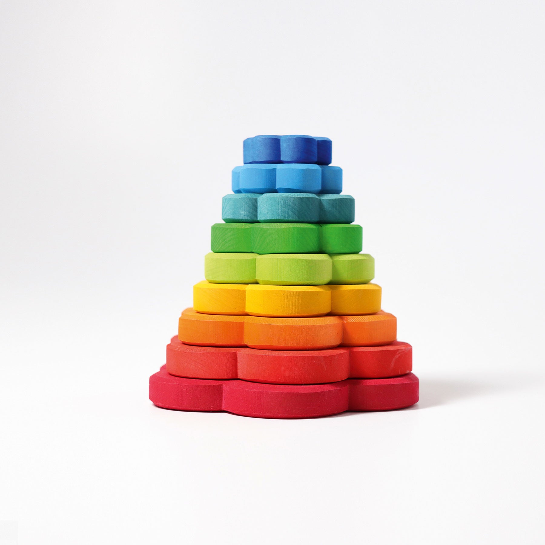 Grimm's Stacking Tower, Flowers – Lyrebird - Steiner Inspired products